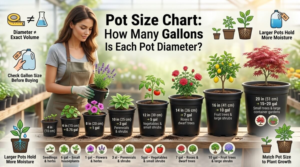 Pot Volume Calculator For Plants 89.7% Lush Green Home